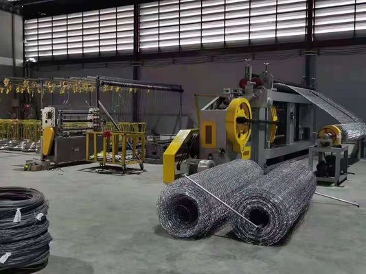 Packing 1.6mm Gabion Mesh Machine , Hexagonal Wire Mesh Machine
