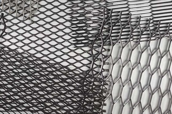 PVC Painted Galvanized Expanded Metal Mesh / Perforated Stretched Steel ...