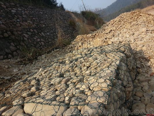 4.0mm Mesh Rock Retaining Wall Heavy Galvanized Gabion Wall Wire Mesh ...